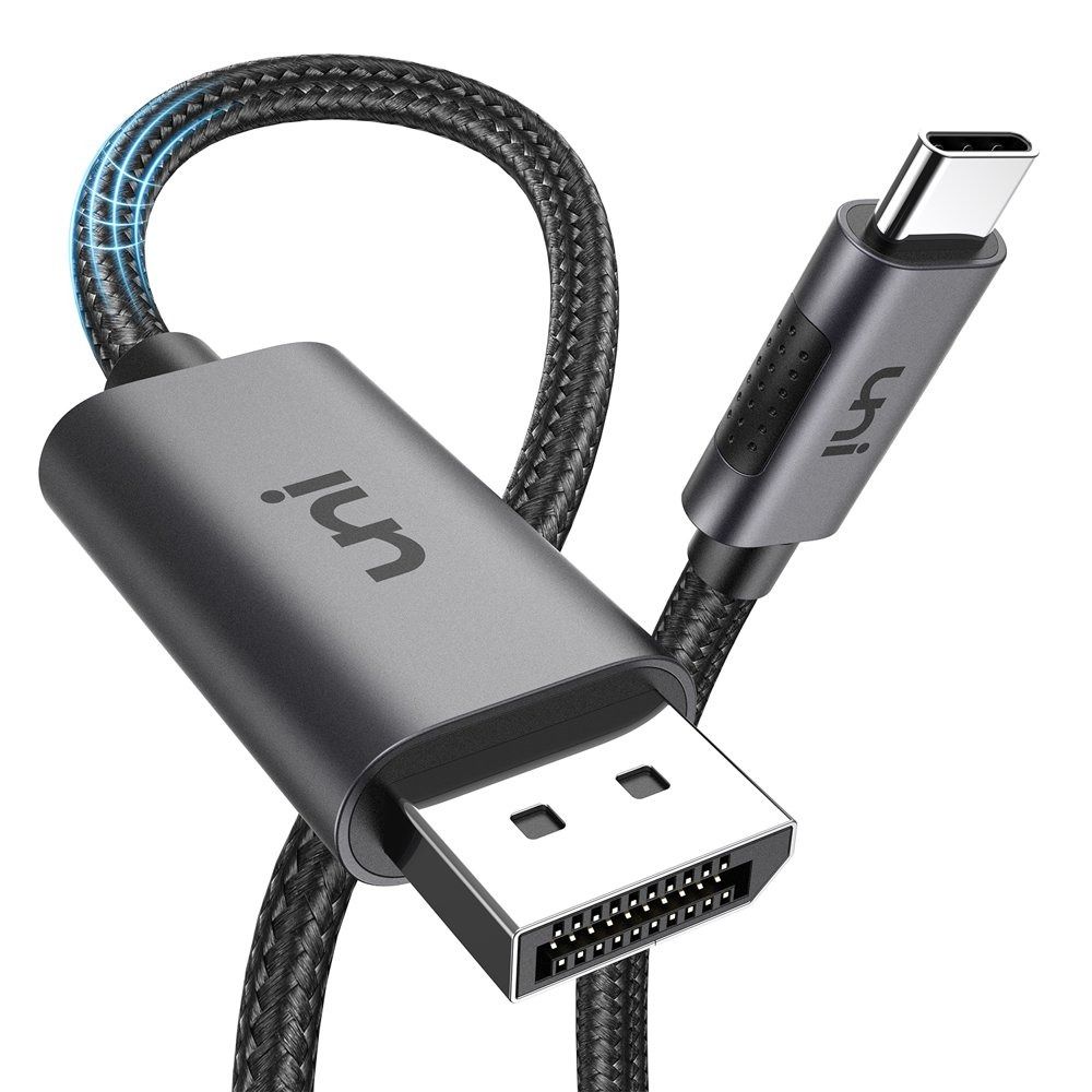 uni USB C to DisplayPort Cable (4K@60Hz, 2K@165Hz), Sturdy Aluminum USB ...