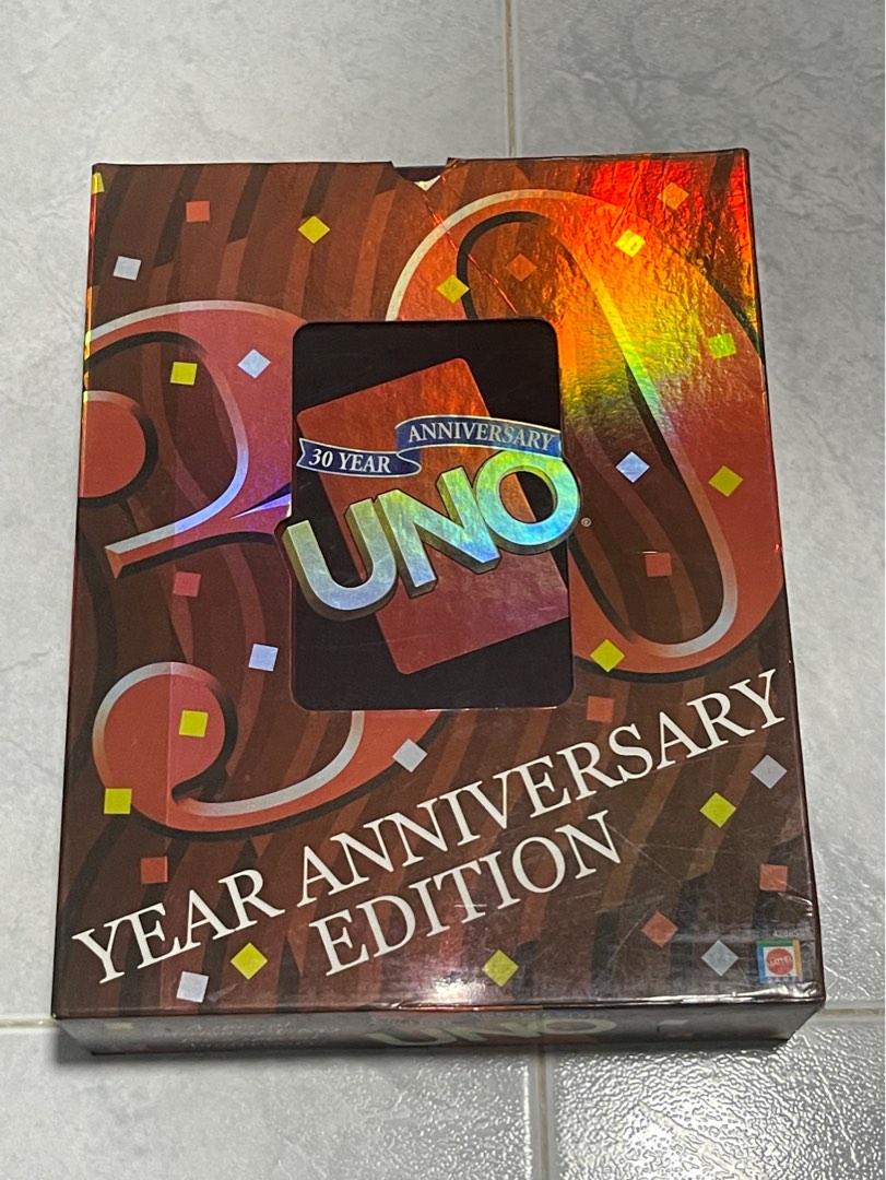 Uno 30th anniversary original edition card game, Hobbies & Toys, Toys ...