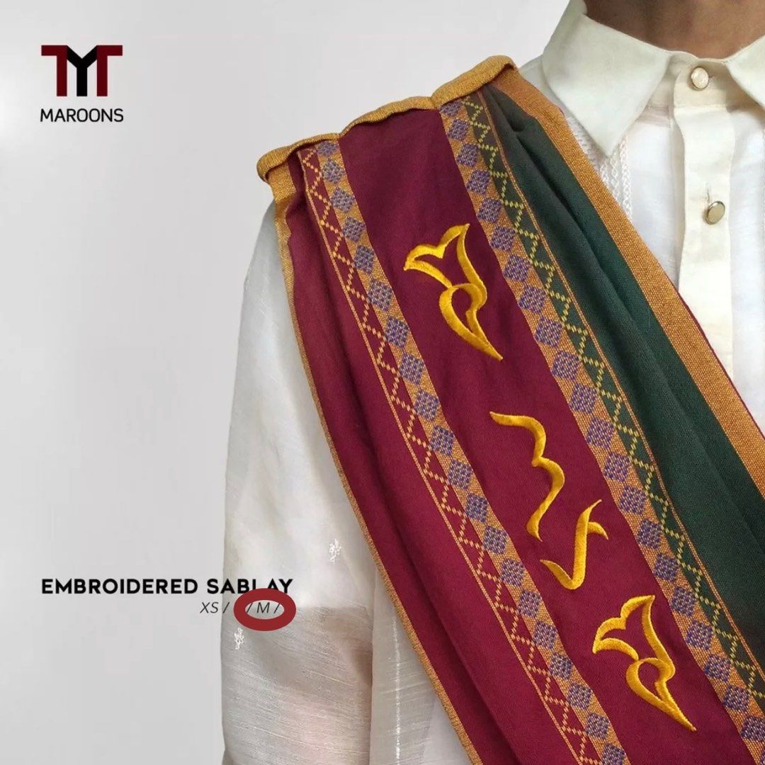 UP Sablay (Embroidered Baybayin; Medium; Maroons; University of the ...