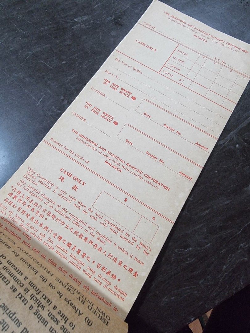 Vintage HSBC Cheque book, Hobbies & Toys, Memorabilia & Collectibles ...