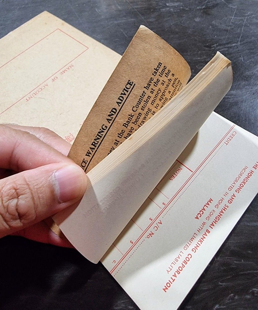 Vintage HSBC Cheque book, Hobbies & Toys, Memorabilia & Collectibles ...