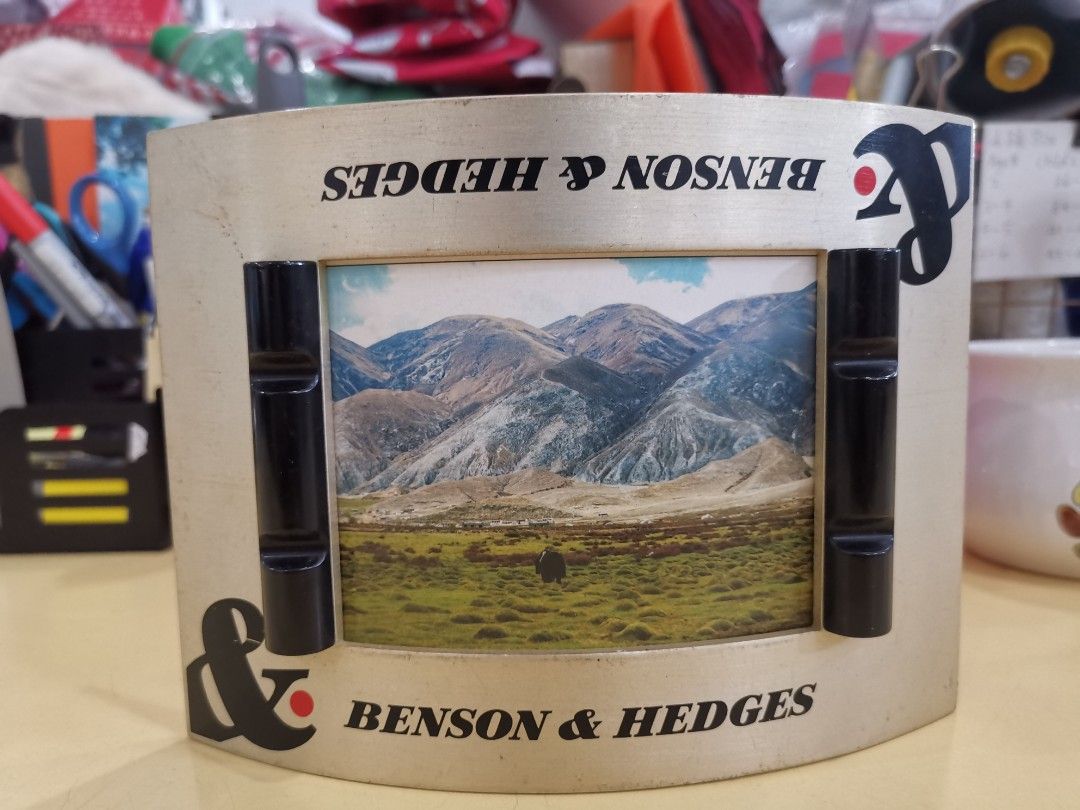 Vintage Metal Photo Frame Benson & Hedges Merchandise Collection Table ...