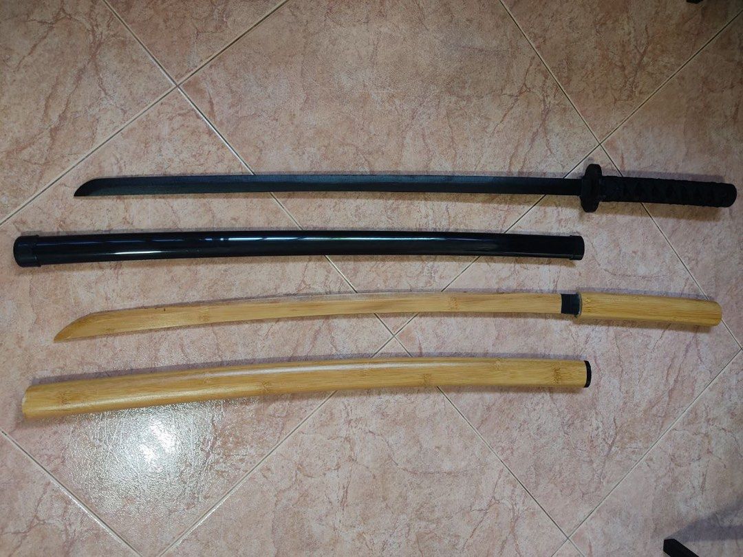 Wooden Katana Sword with Shealth / Japanese Samurai Cosplay Display ...