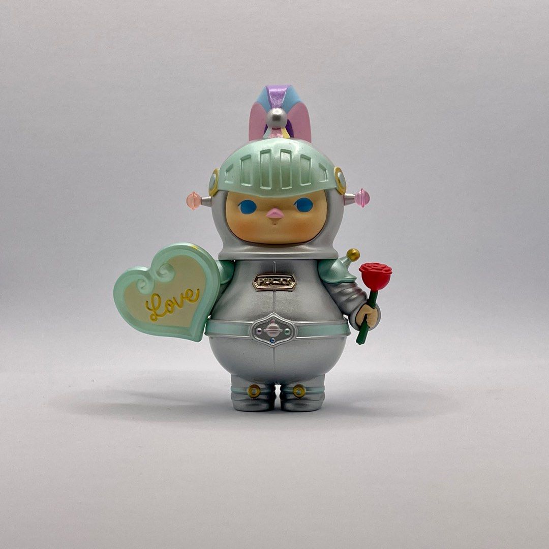 wts pop mart pucky rose knight baby - singapore limited edition blister ...
