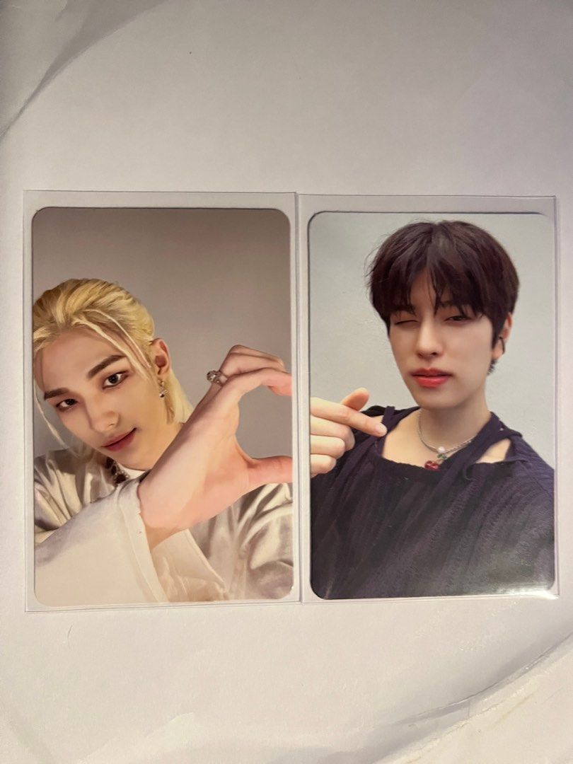 wtt stray kids maxident seungmin hyunjin photocards pc, Hobbies & Toys, Memorabilia ...