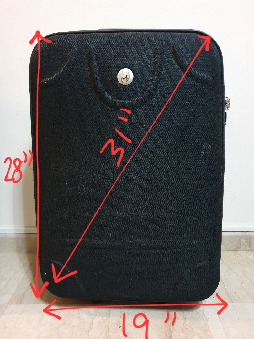 XL Sized Black Metropolis Luggage, Hobbies & Toys, Travel, Luggage on ...