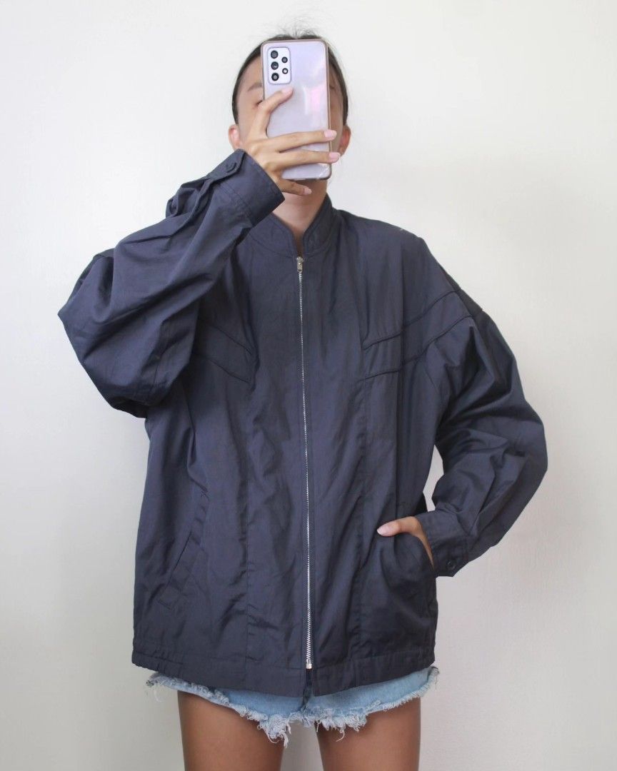 XXL Dark Gray Bomber Jacket (M13) on Carousell