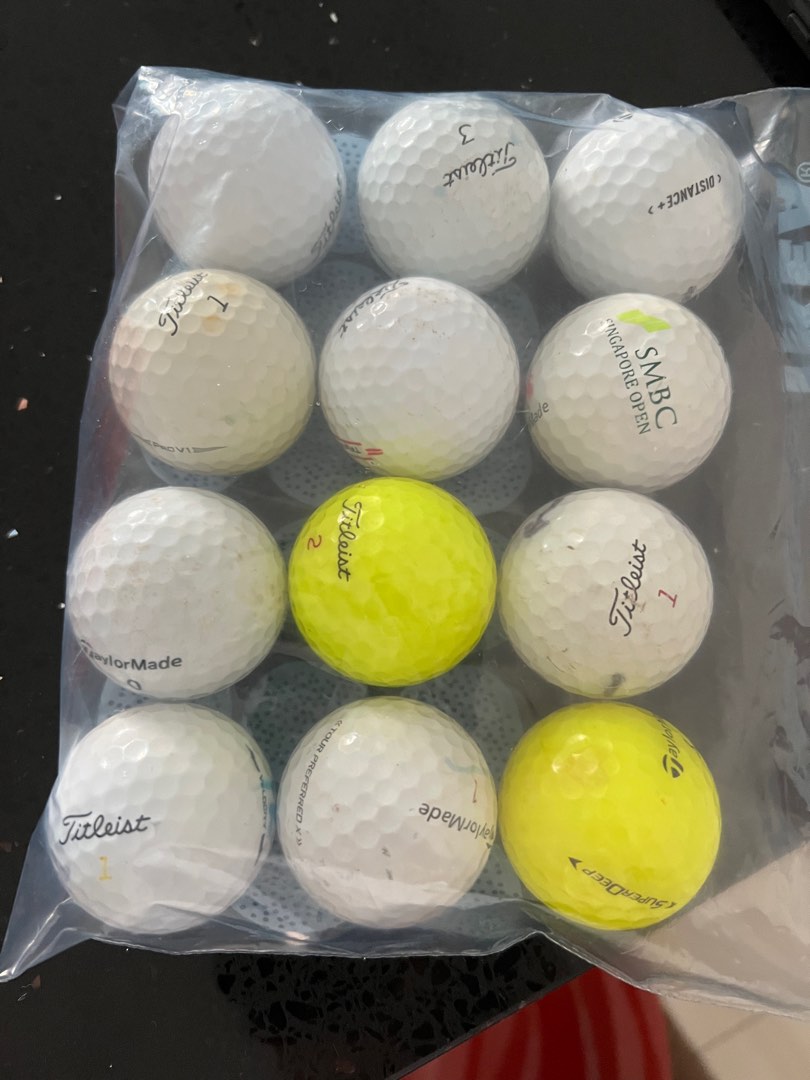 12 taylormade titleist golf ball mix, Sports Equipment, Sports & Games ...