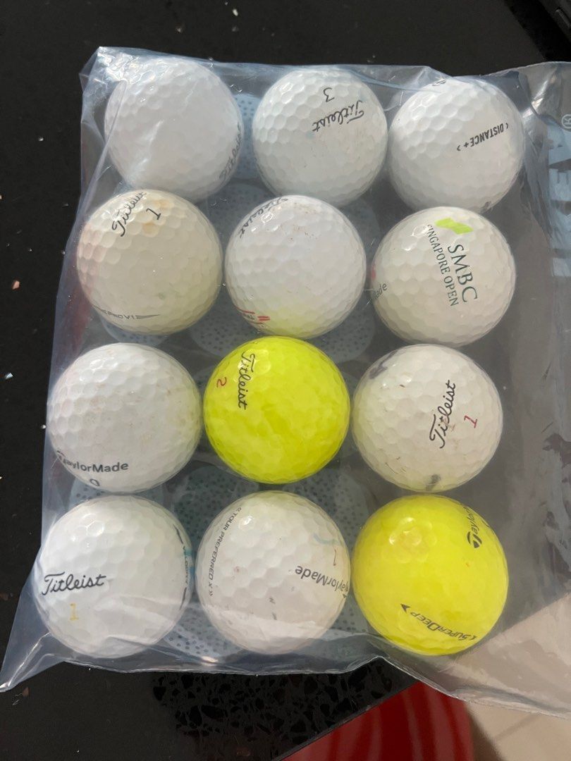 12 taylormade titleist golf ball mix, Sports Equipment, Sports & Games ...