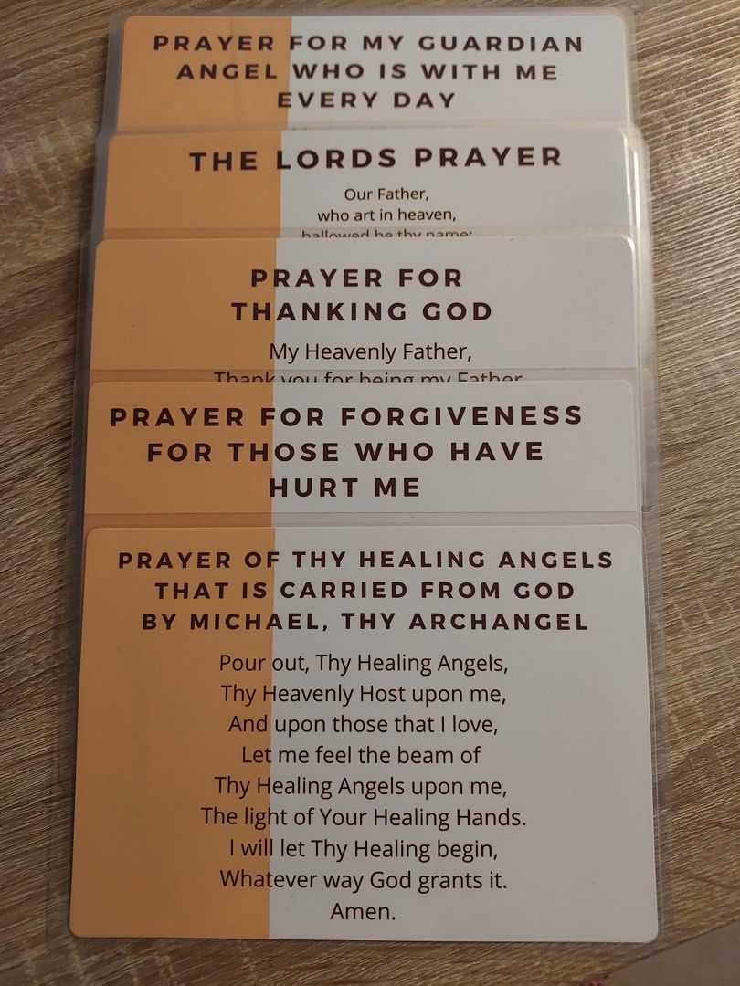 19 LAMINATED Prayers with FREE diffuser vase on Carousell
