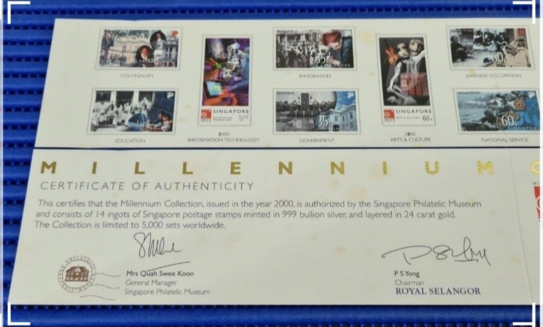 SHARING / NFS: 2000 Singapore Millennium Collection consists of 14 ...
