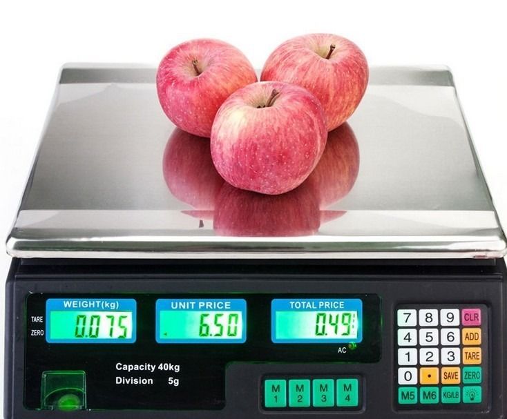 30kg LED Rechargeable Digital Counting Weighting Scale Table Wet Market ...