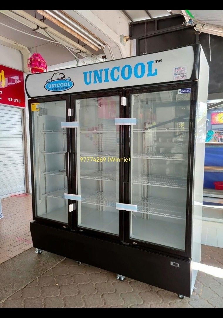 3 Glass Door Chiller (UNICOOL), TV & Home Appliances, Kitchen Appliances, Refrigerators ...