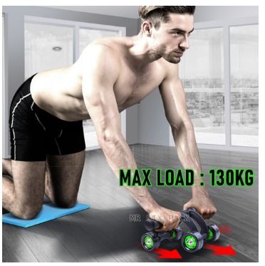 4 Wheel Stable Ab Roller Wheel Abdominal Exercise Innovated safe and ...