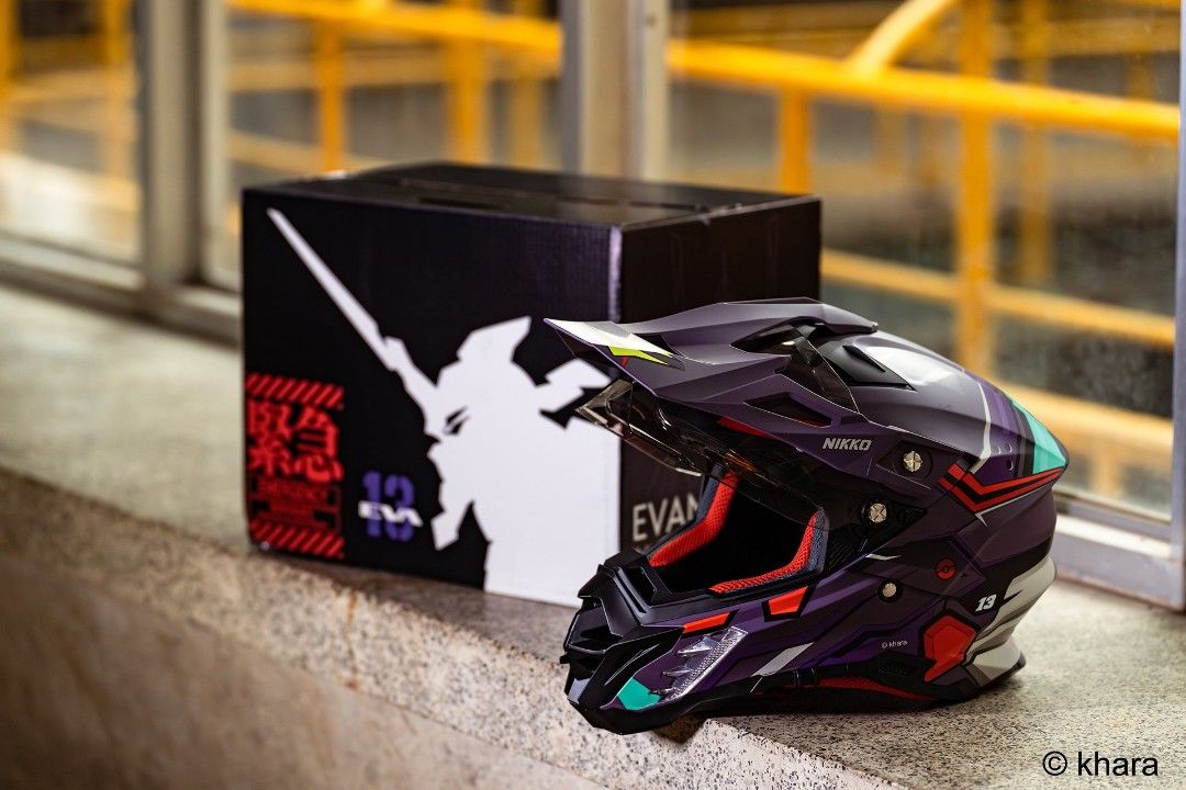 新世紀福音戰士 電單車頭盔 N851 Nikko x EVA 13號機 N-851 限量版 全罩式 M L XL 3XL 新世紀福音戰士聯名款 ...