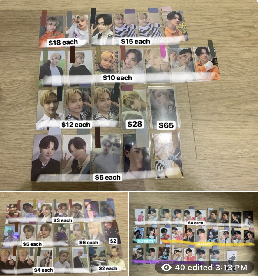 [ WTS ] ENHYPEN NI-KI NIKI RIKI Assorted Photocards, Hobbies & Toys ...