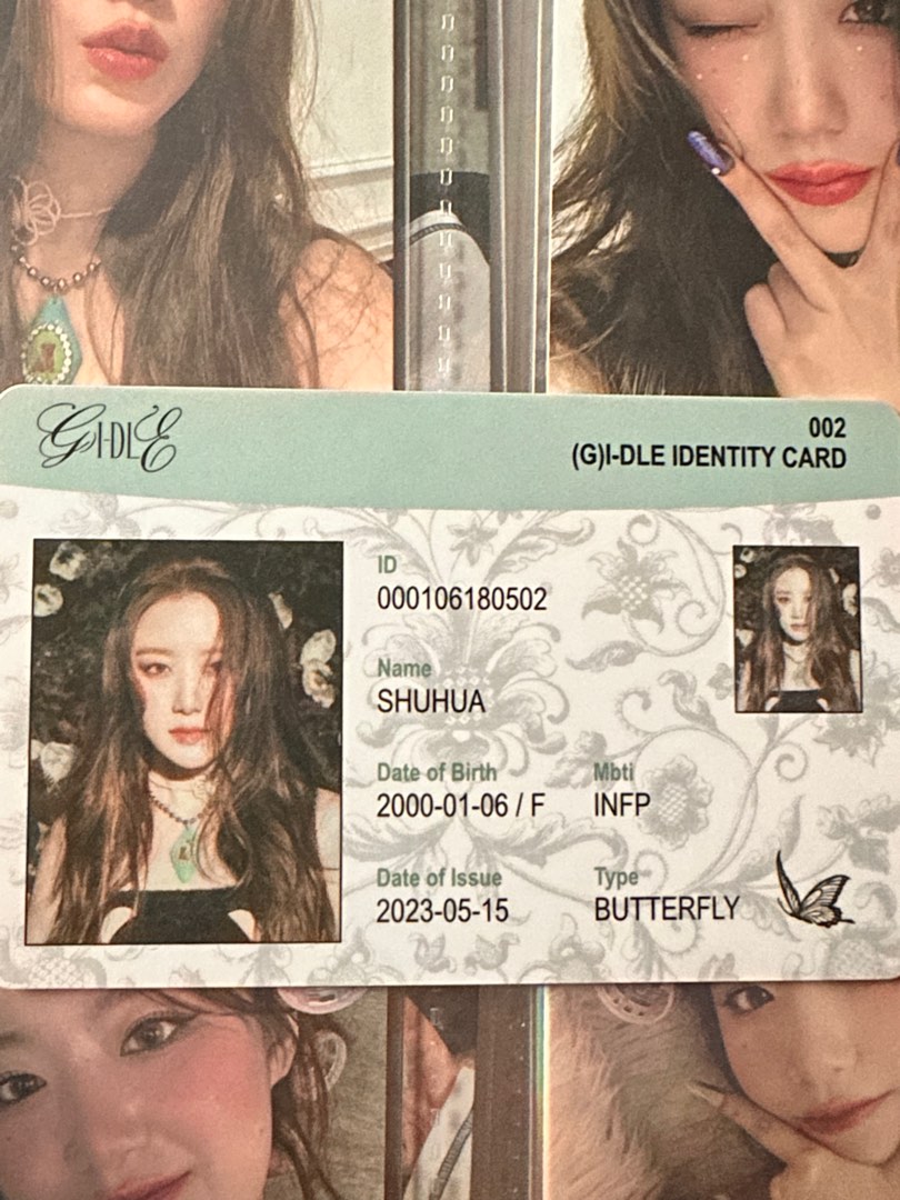 [ wts | wtt ] gidle shuhua ID and minnie pola, Hobbies & Toys ...