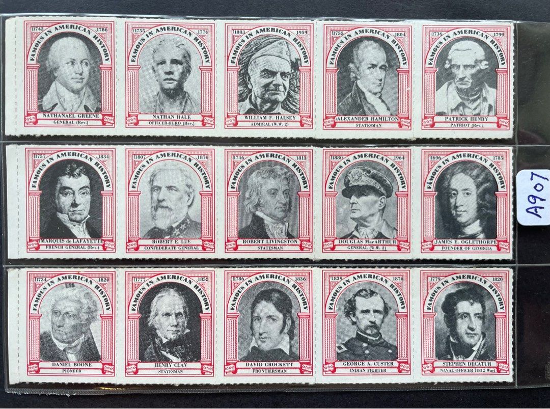 A907 - USA Famous People & Presidents of United States of America ...