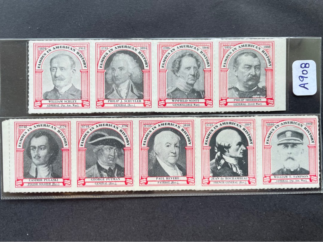 A908 - USA Famous People & Presidents of United States of America ...