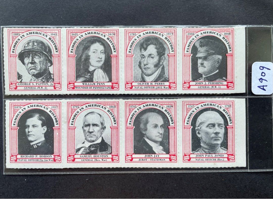 A909 - USA Famous People & Presidents of United States of America ...
