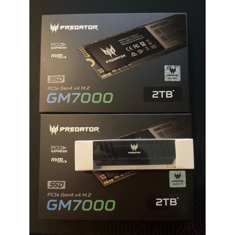 全新Acer Predator GM7000 2TB M.2 2280 PCIe Gen4x4 SSD固態硬碟(含散熱片), 電腦＆科技, 電腦周邊及配件, 硬碟及儲存器 - Carousell