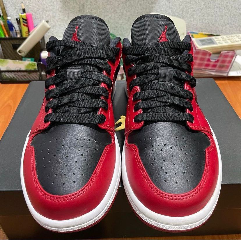 Air Jordan low 1 reverse bred, Men's Fashion, Footwear, Sneakers on ...
