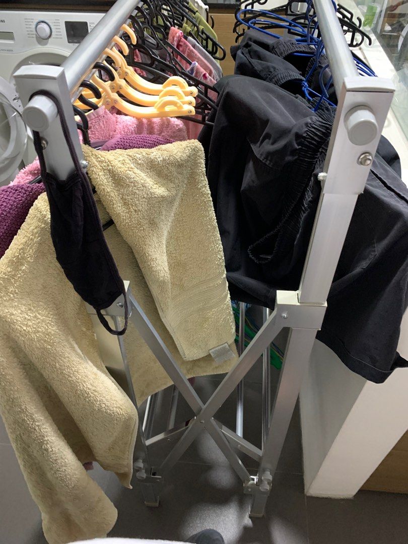 Aluminum clothes rack, Furniture & Home Living, Home Improvement ...