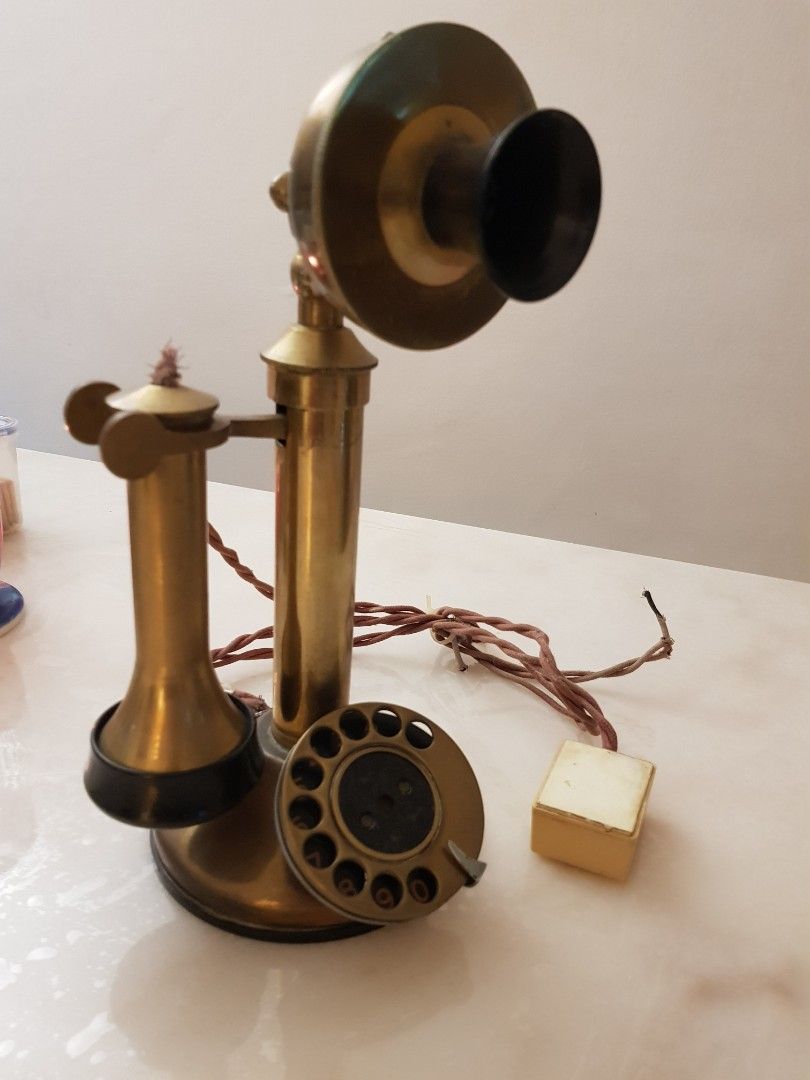 Antique GEC Candlestick Telephone, Hobbies & Toys, Memorabilia ...