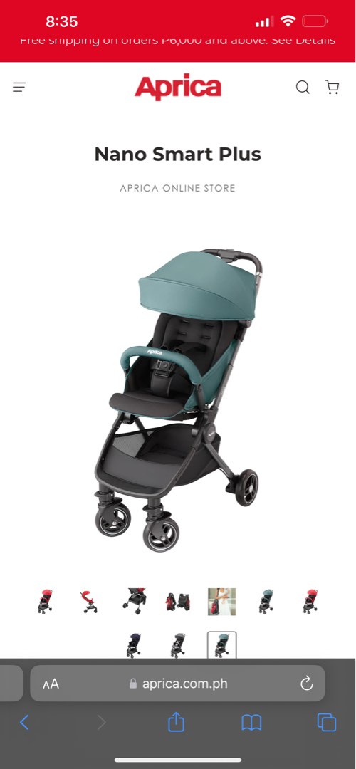 Aprica nano smart+ compact stroller, Babies & Kids, Going Out ...
