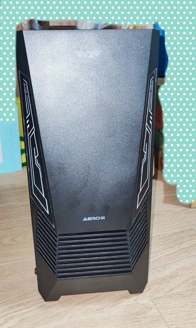 Armaggeddon AERO III ATX Gaming PC Case with Tempered Glass Side Panel ...