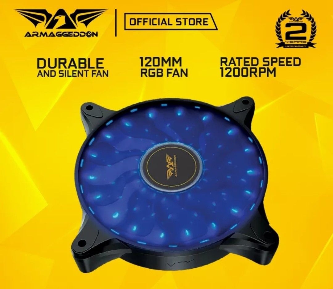 Armaggeddon AERO III ATX Gaming PC Case with Tempered Glass Side Panel ...