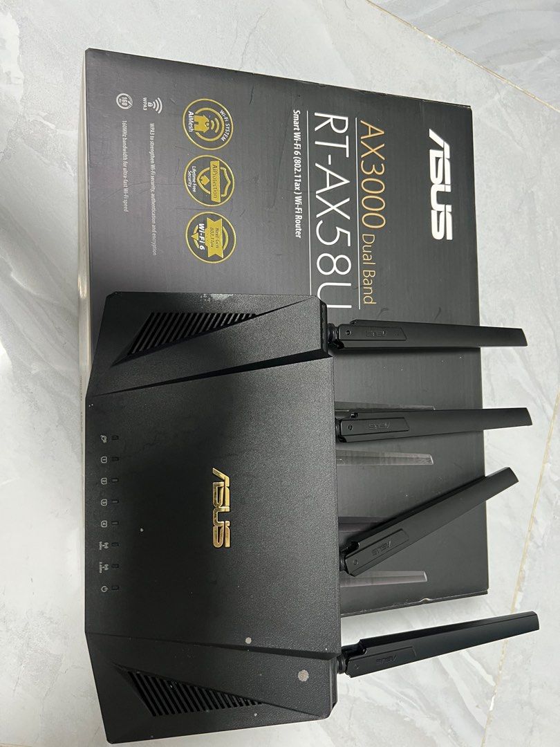 Asus router RT-AX58U, Computers & Tech, Parts & Accessories, Networking ...
