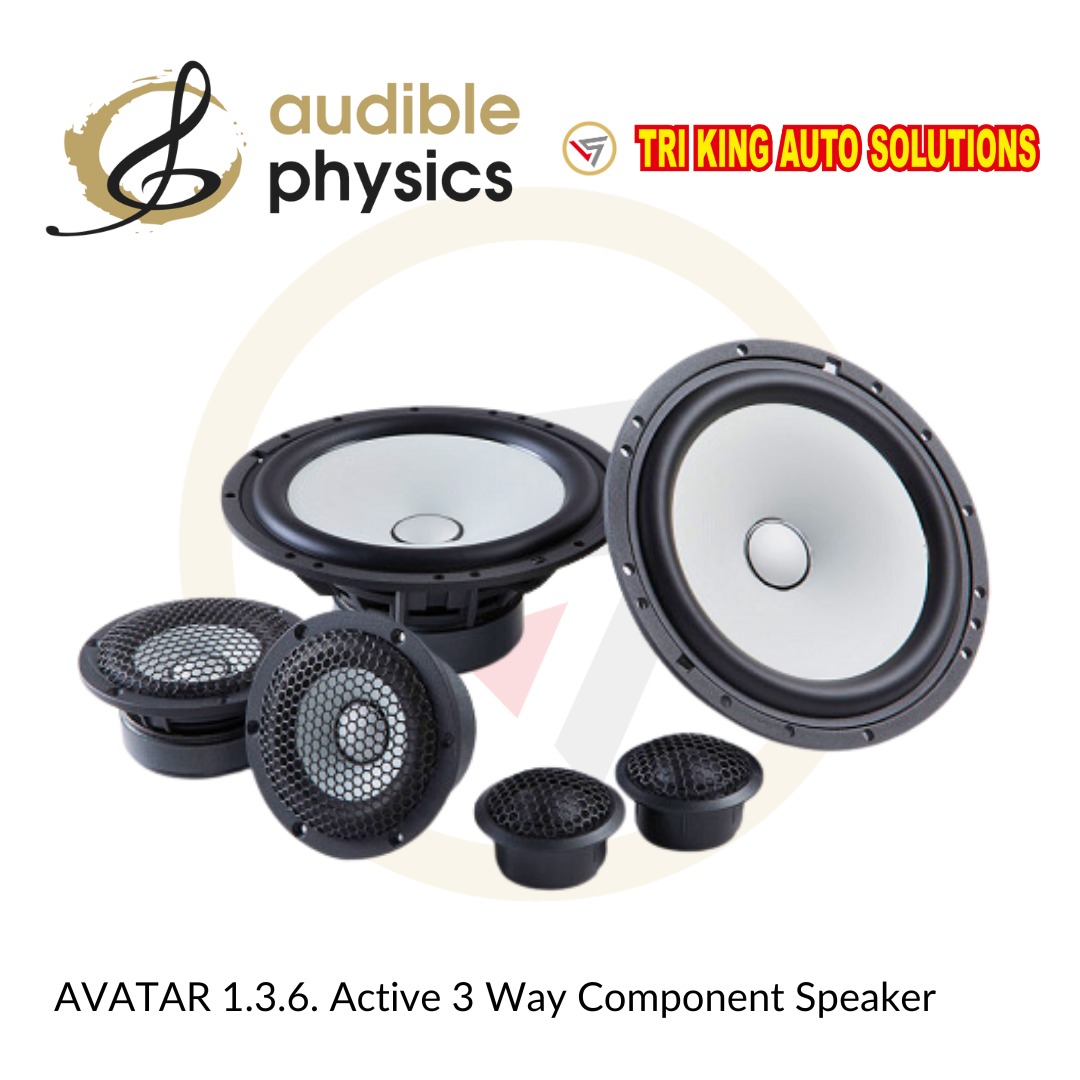 Audible Physics Avatar 1.3.6. Active 3 Way Component Loud Speaker Set ...
