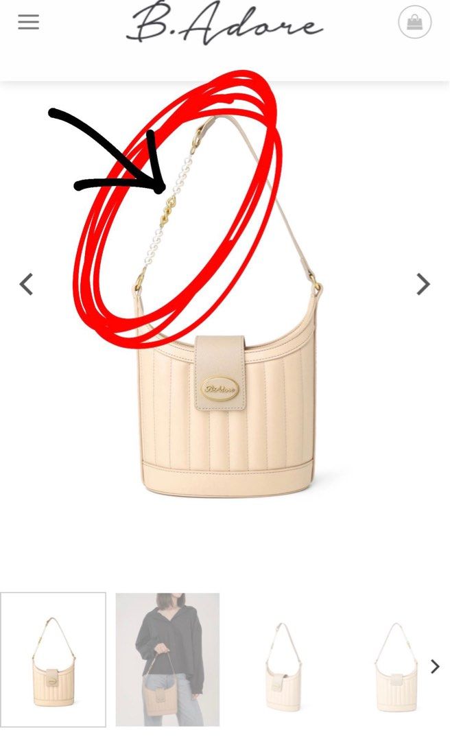Badore Elone Collection Nude woman shoulder bag, Women's Fashion, Bags ...