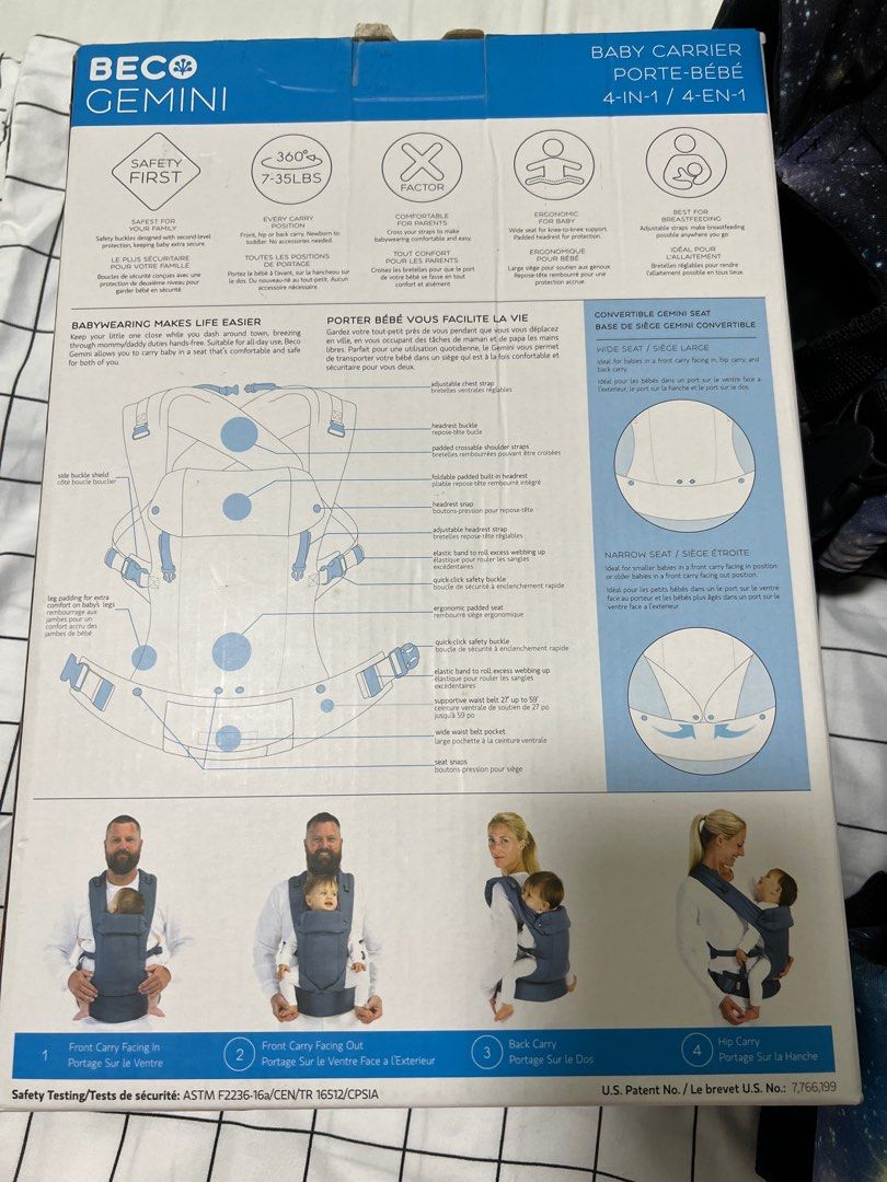 BECO Ergonomic Carrier, Babies & Kids, Going Out, Carriers & Slings on ...