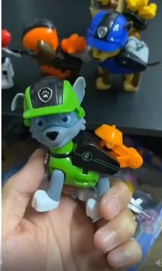 Big size Paw Patrol Chase Figures for Kids Action Pack Pup Figure with ...