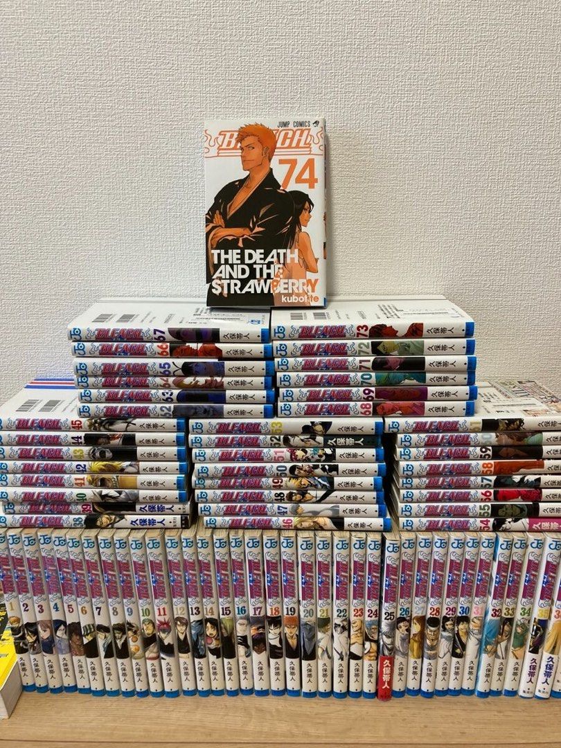 Bleach Manga 1-74 (Japanese), Hobbies & Toys, Books & Magazines, Comics & Manga on Carousell