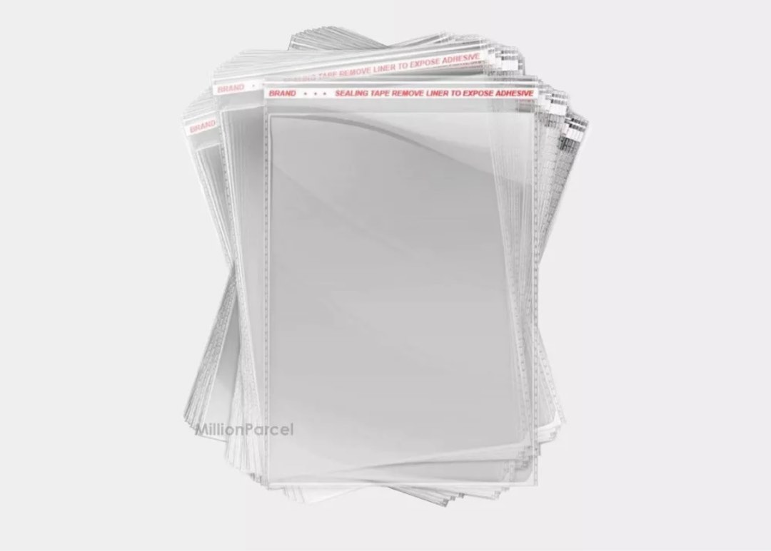 BN Brand New Clear Transparent See through Self-Adhesive OPP Plastic ...