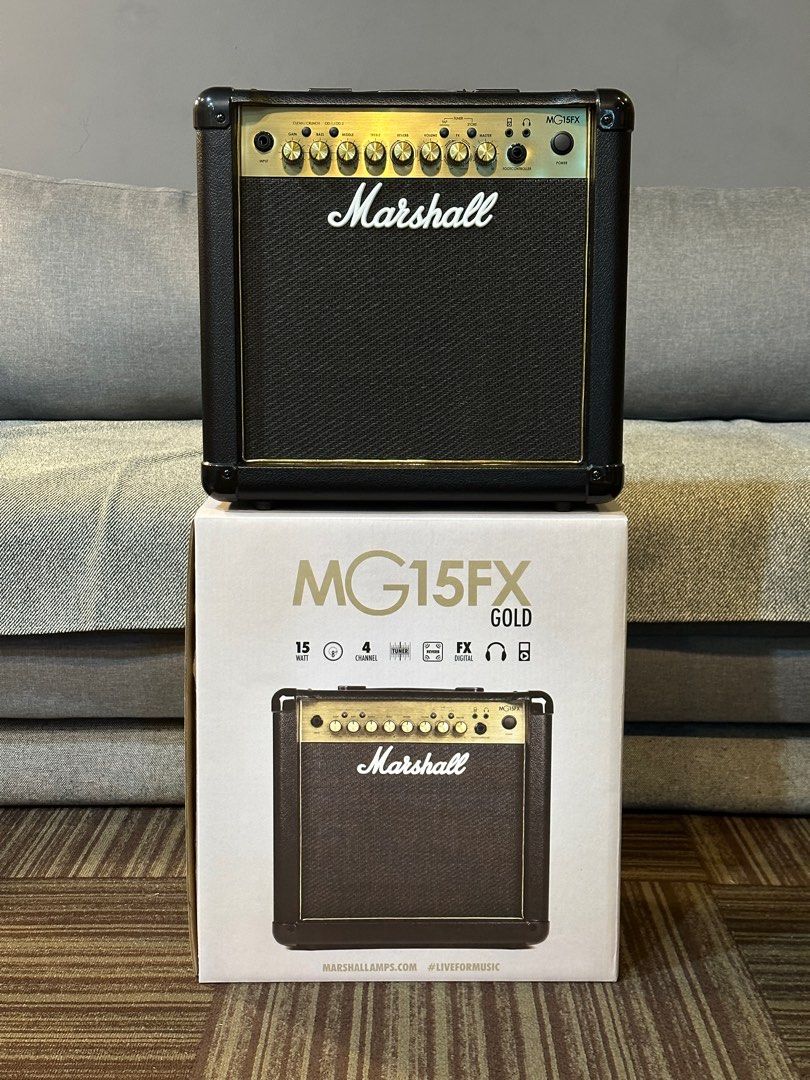 BRAND NEW Marshall MG15FX, 15-watts Guitar Combo Amplifier w/Reverb ...