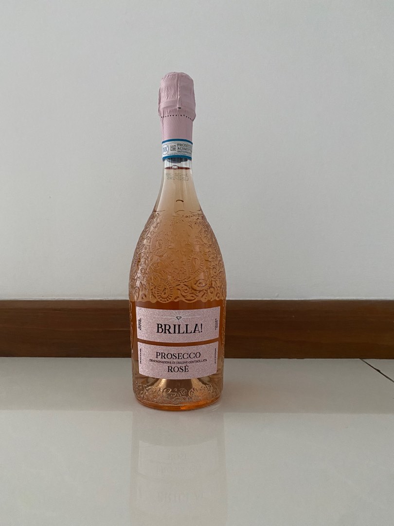 Brilla Prosecco Rose Champagne 750ml, Food & Drinks, Alcoholic ...
