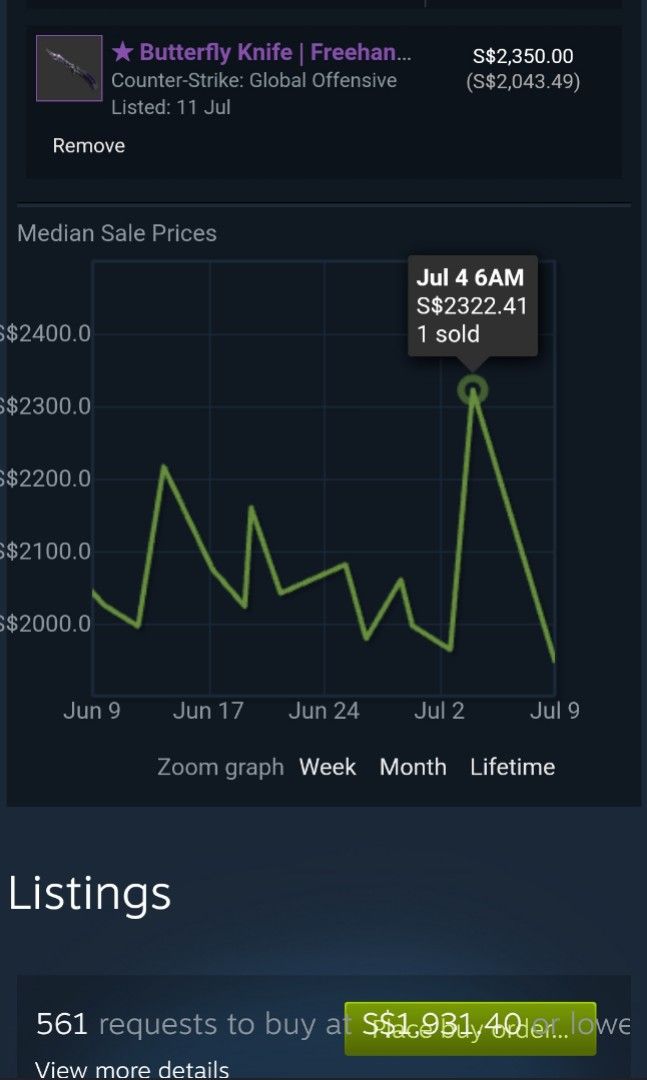 Butterfly Knife Freehand FN, Video Gaming, Gaming Accessories, In-Game ...