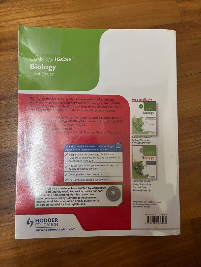 Cambridge IGCSE Biology Third Edition, Hobbies & Toys, Books ...