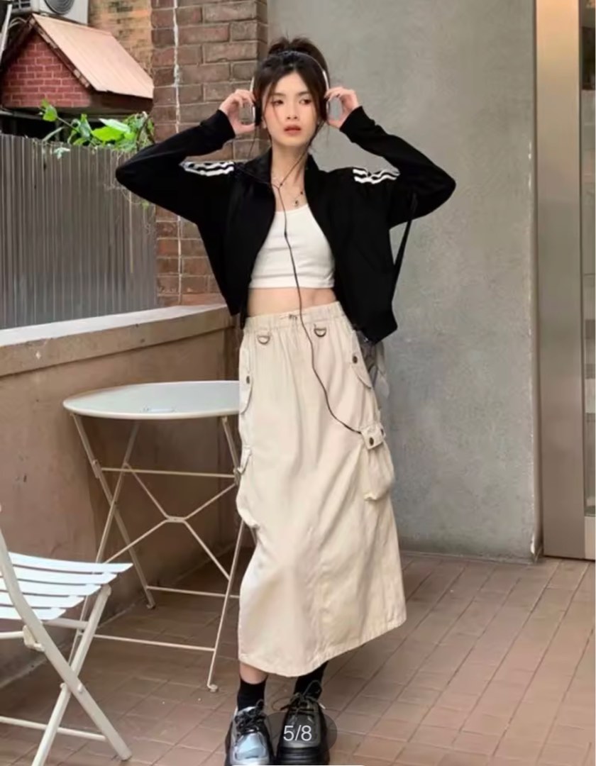 Cargo Skirt, Women's Fashion, Bottoms, Skirts on Carousell