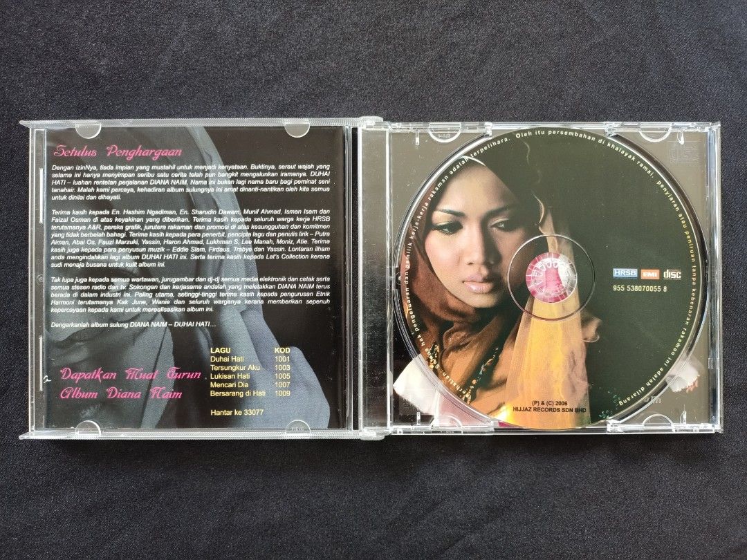 CD Diana Naim : duhai hati, Hobbies & Toys, Music & Media, CDs & DVDs on Carousell