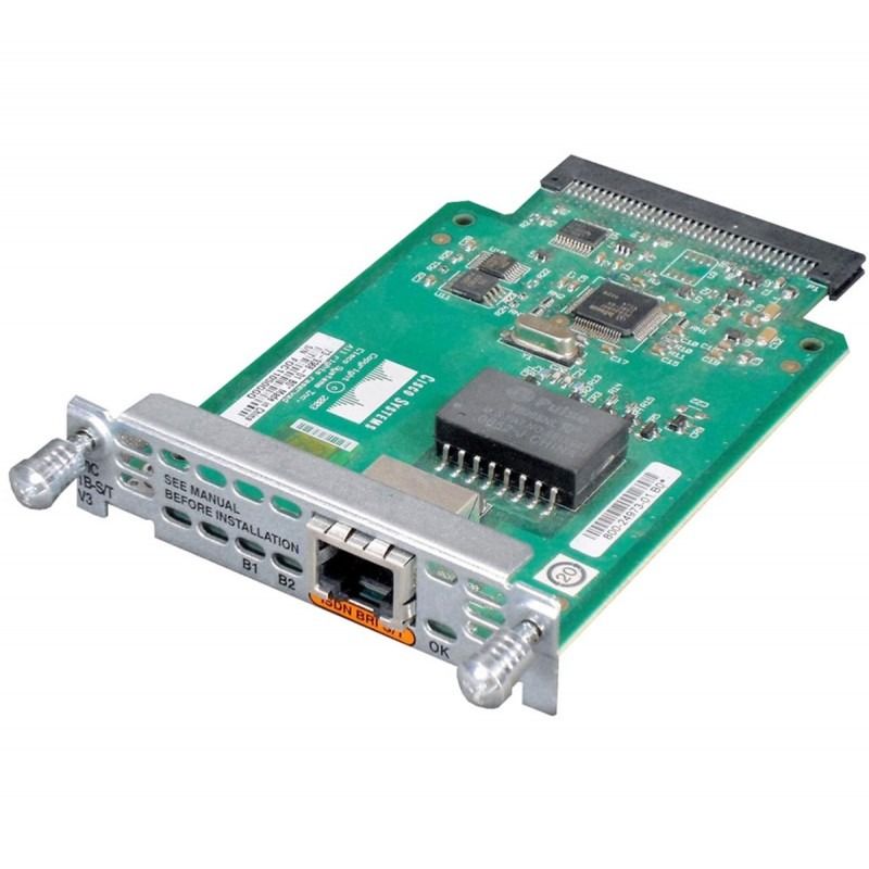 Cisco WIC-1B-S/T-V3 1-port ISDN WAN Interface Card, Computers & Tech ...