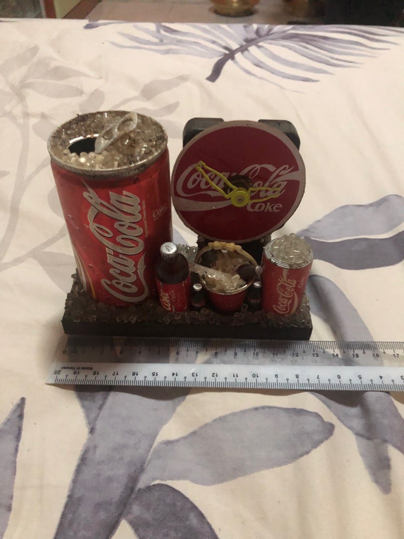 Coke mini bar collections wit working clock, Hobbies & Toys ...