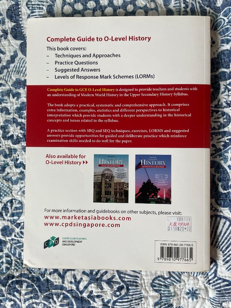 Complete Guide to GCE O-Level History, Hobbies & Toys, Books ...