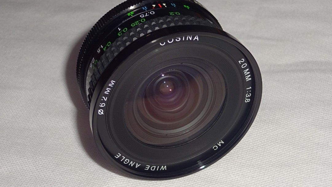 Cosina 20mm f3.8 MC Wide Angle lens Yashica/Contax bayonet mount (metal ...