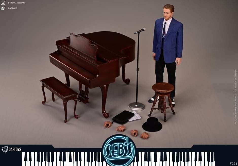 DAFTOYS F021DX 1/6 SCALE SEB'S FIGURE WITH PIANO - LA LA LAND SEBASTIAN ...