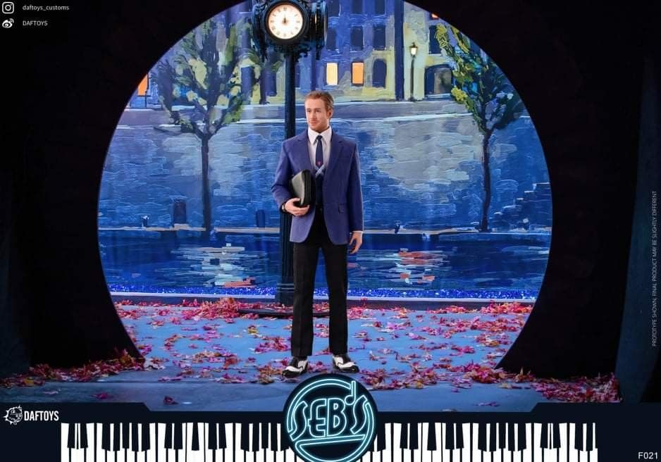DAFTOYS F021DX 1/6 SCALE SEB'S FIGURE WITH PIANO - LA LA LAND SEBASTIAN ...